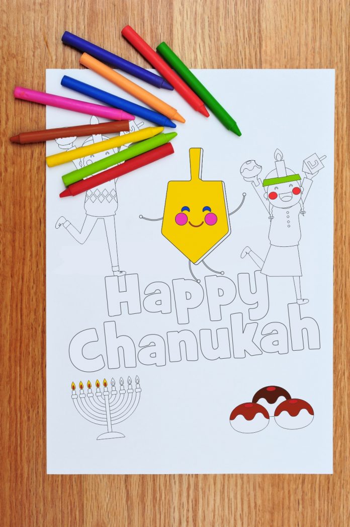 Get Out Crayons For Our Chanukah Coloring Page - Between Carpools