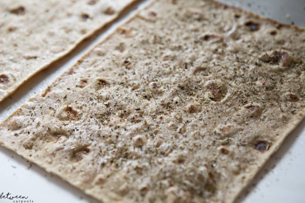 How to Transform a Wrap into a Crispy Flatbread - Between Carpools