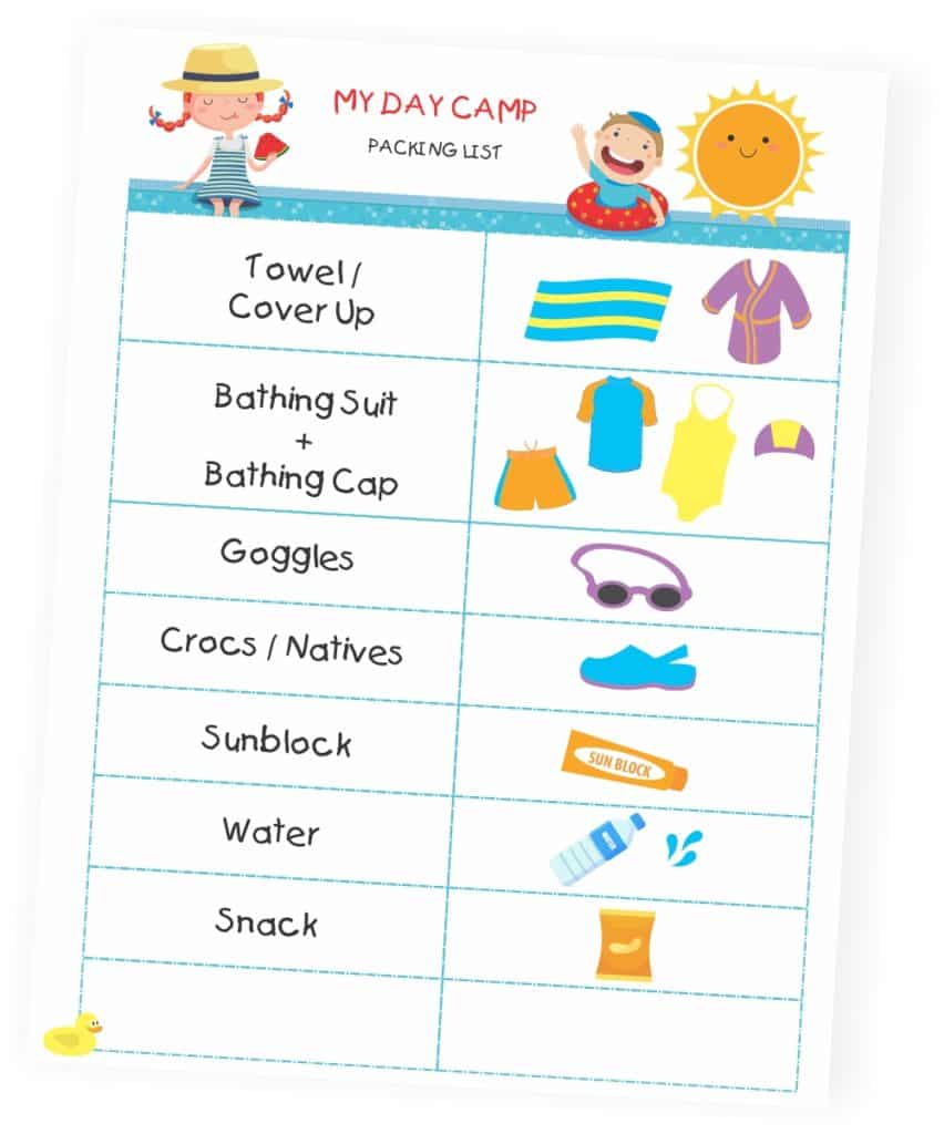 Get Your Kids Packing Their Own Day Camp Bags - Between Carpools
