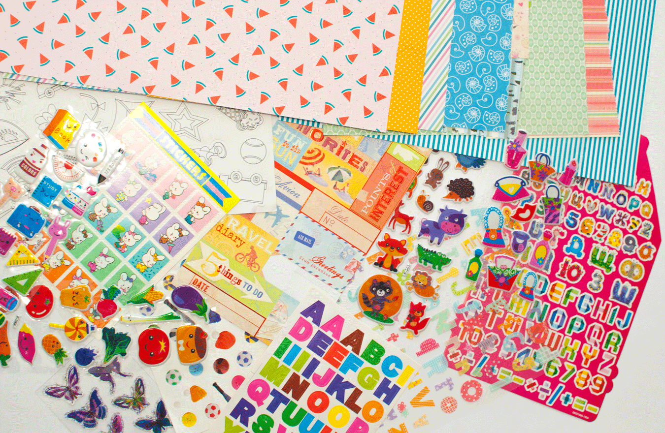 Let The Kids Create A Summer Scrapbook - Between Carpools