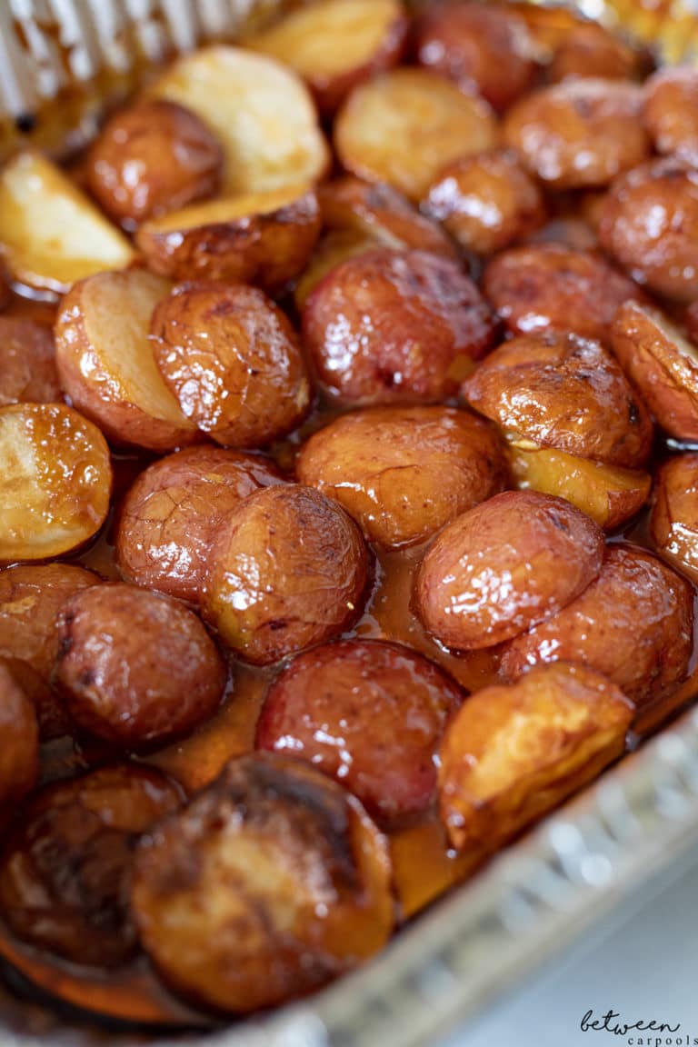 Honey Roasted Red-Skinned Potatoes In 4 Minutes - Between Carpools