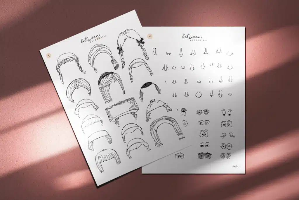 coloring pages - Between Carpools