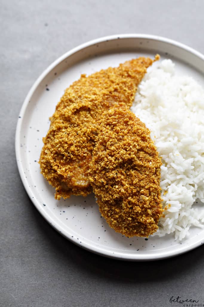 New Easy Dinner! Smoky Baked Chicken Schnitzel - Between Carpools