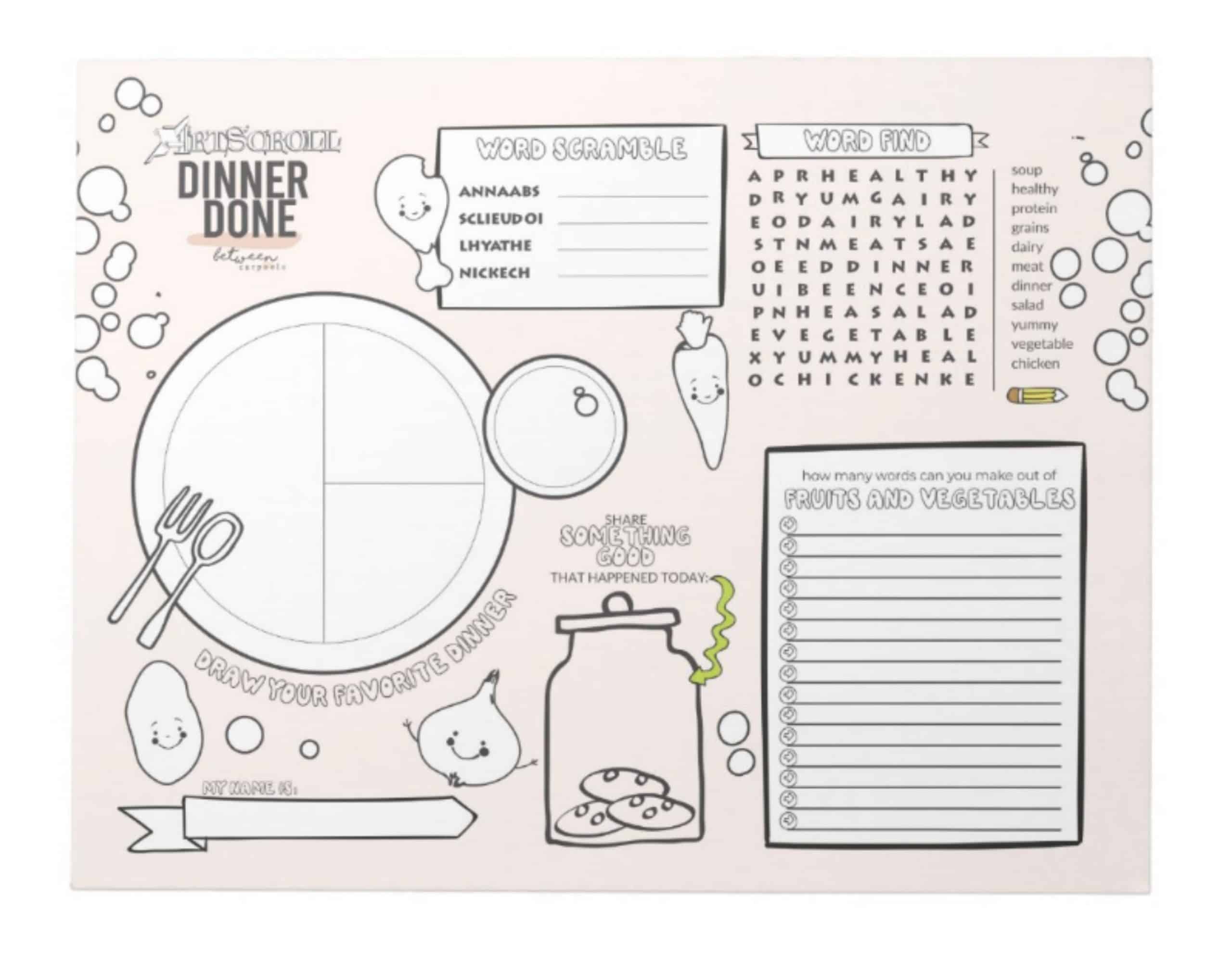 Have Fun at the Table with Our Dinner Done Placemat. Free Download ...