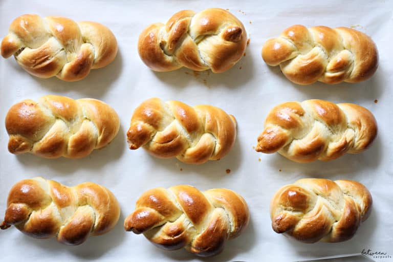 How to Braid a One-Strand Challah Roll - Between Carpools