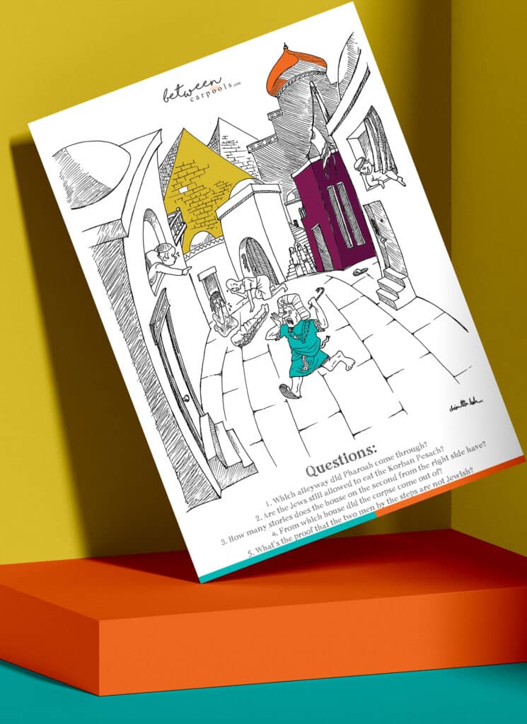 Here's a Fun Pesach Coloring Page + Riddles. Free Download! - Between ...