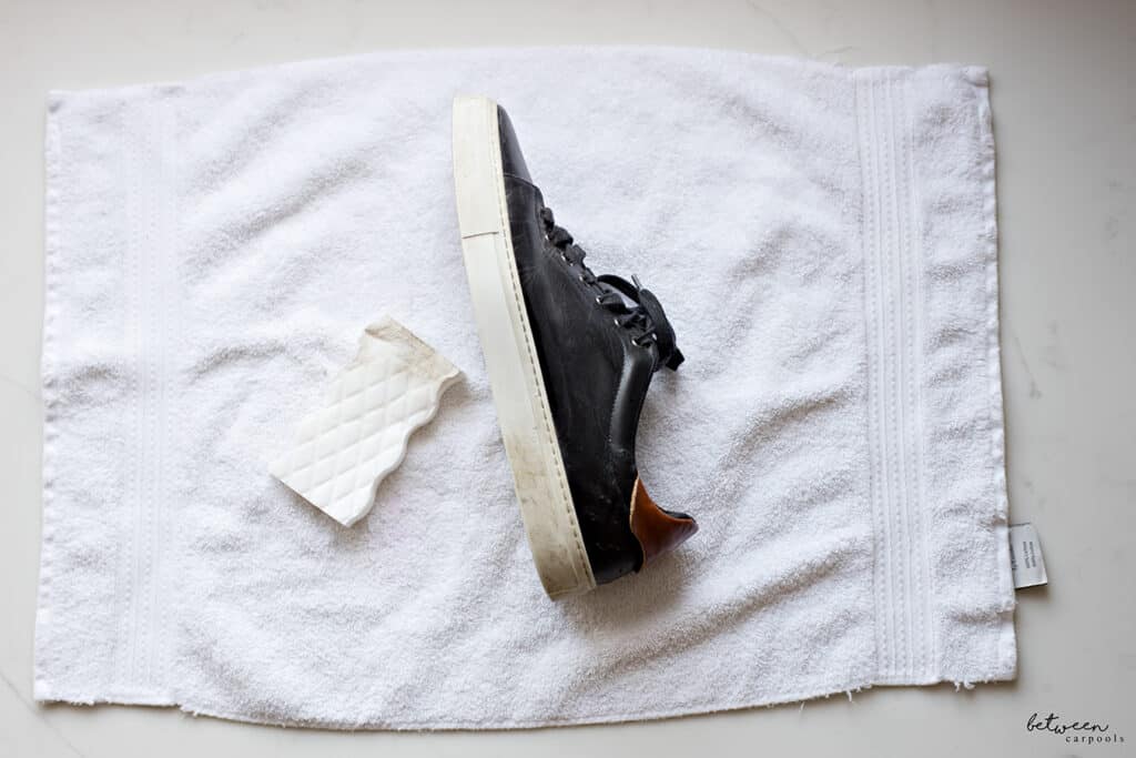 The Best Way to Clean The White Soles of Your Shoes - Between Carpools
