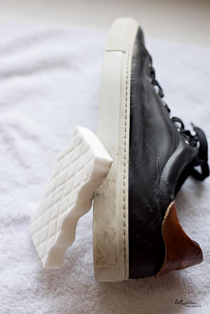 The Best Way to Clean The White Soles of Your Shoes - Between Carpools