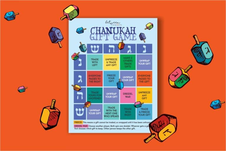 How to Play Our Chanuka Gift Dreidel Game! (Free Game Board Download ...
