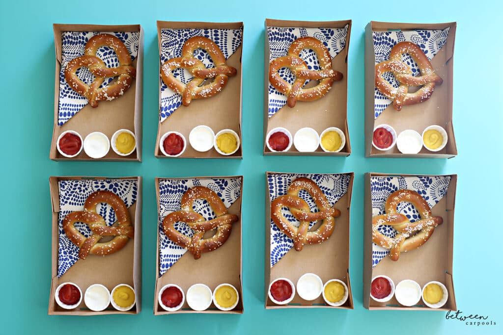 Make a Hot Pretzel Bar (But Make It Easy!) - Between Carpools