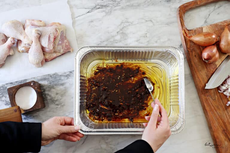 Miso Maple Chicken with Shallots - Between Carpools