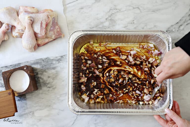 Miso Maple Chicken with Shallots - Between Carpools