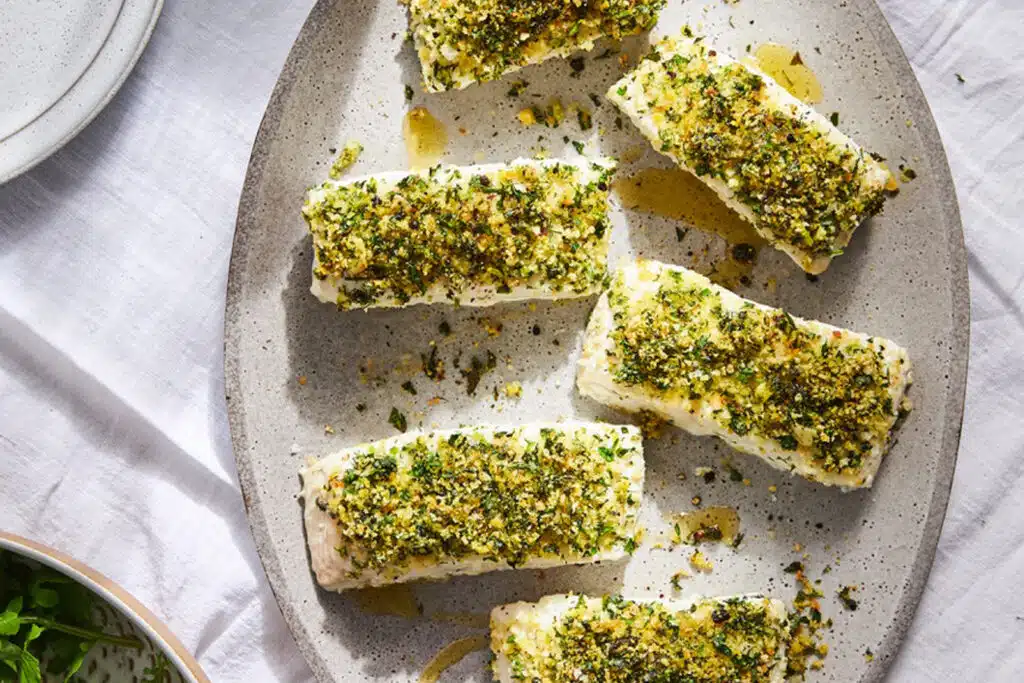 Kim’s 15-Minute Herb-Crumbed Fish - Between Carpools