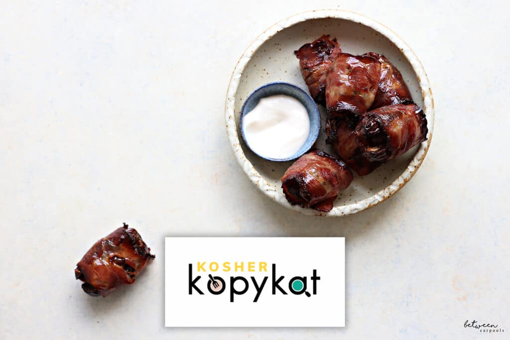 Kosher Kopykat: Turkey-Wrapped Dates - Between Carpools