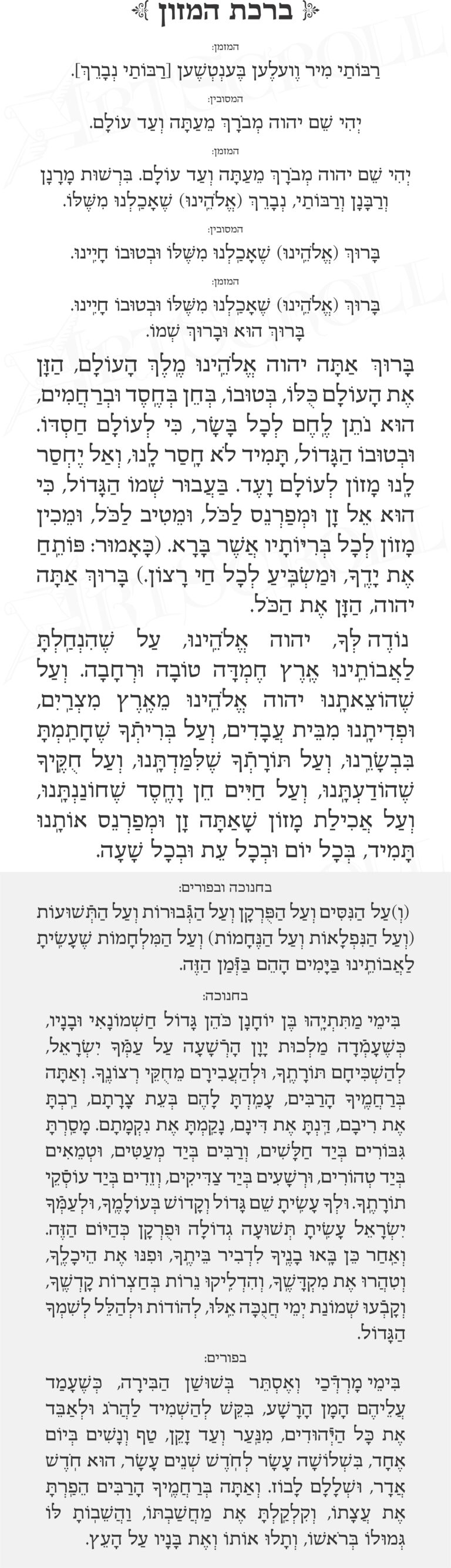 Birchas Hamazon - Between Carpools