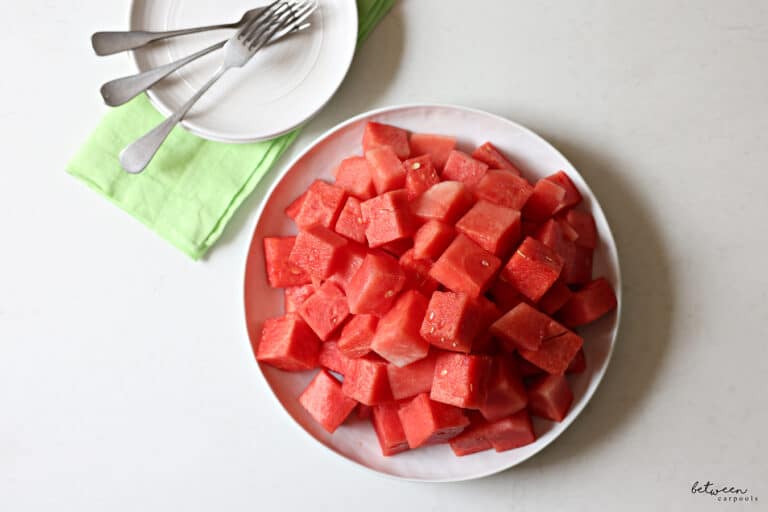 How To Cut A Whole Watermelon Neatly - Between Carpools