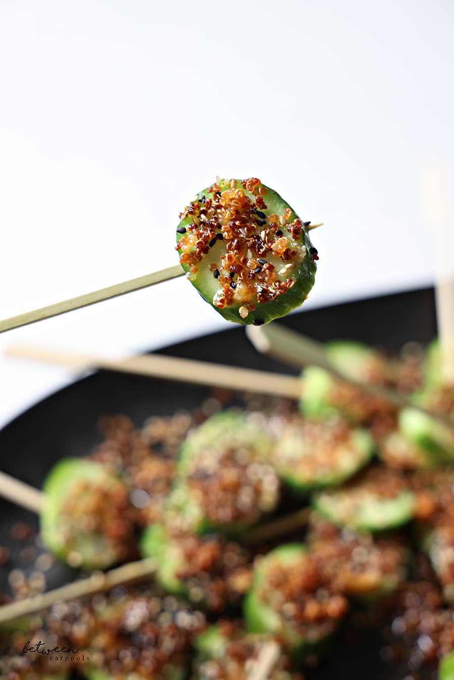 Fun Crunchy Sesame Cucumbers - Between Carpools