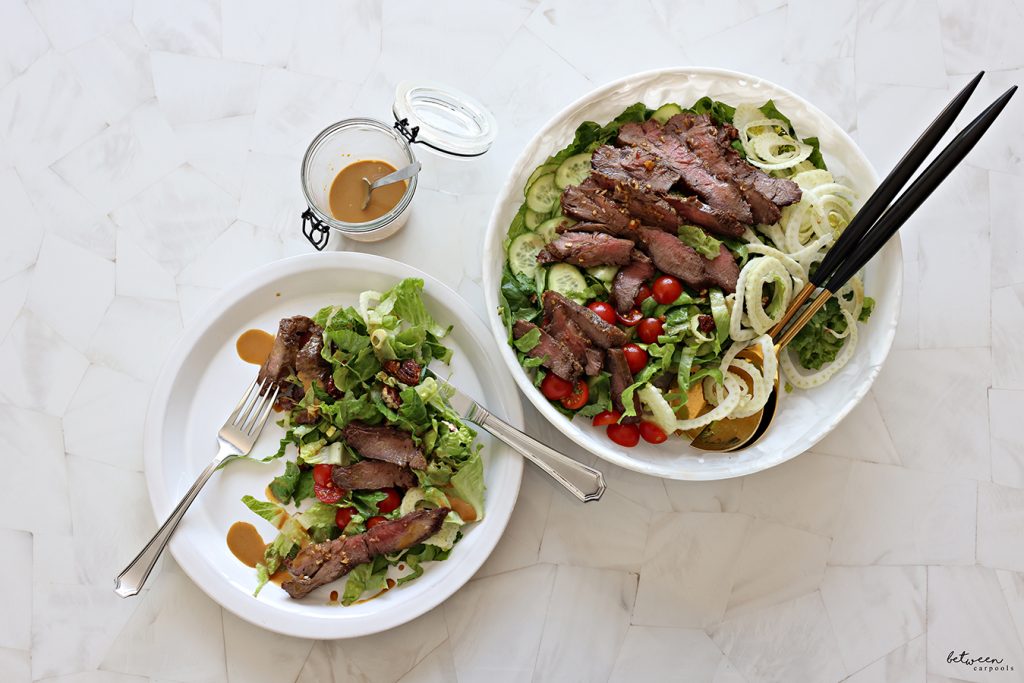 That Perfect London Broil Summer Salad - Between Carpools