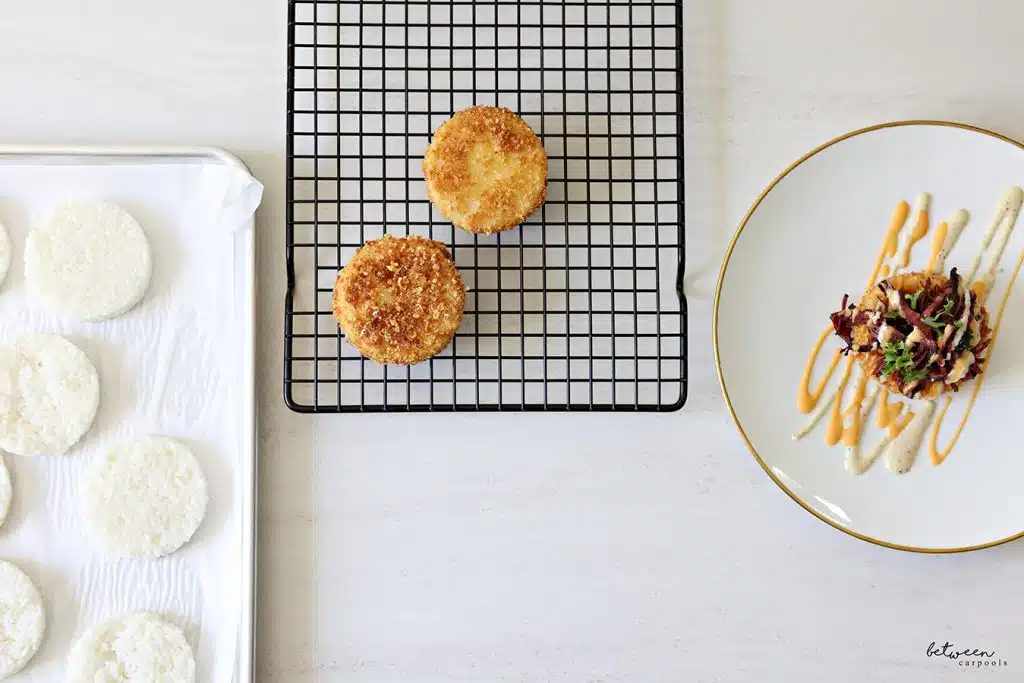 Crispy Sushi Rice Cakes - Between Carpools